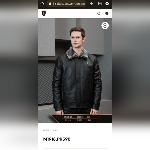 F-Collection | Jackets & Coats | Fcollection Italian Vegan Leather M918 ...